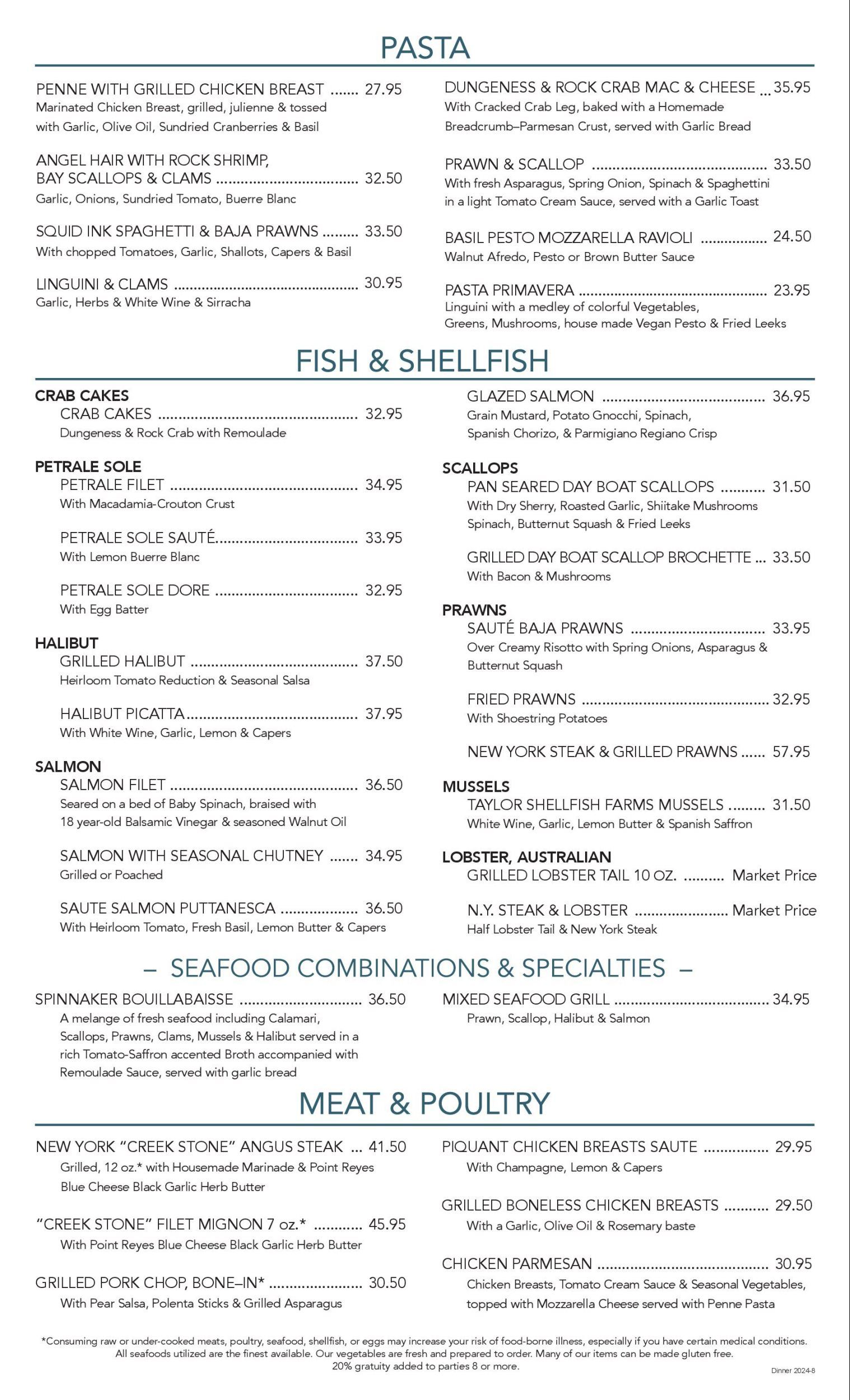 Dinner - The Spinnaker