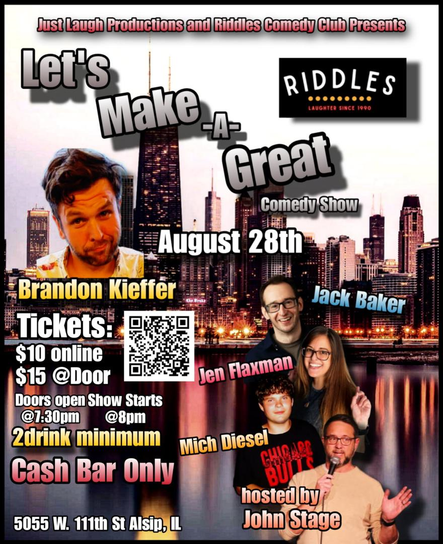 Comedy Shows at Riddles - Riddles Comedy Club | Chicago, IL