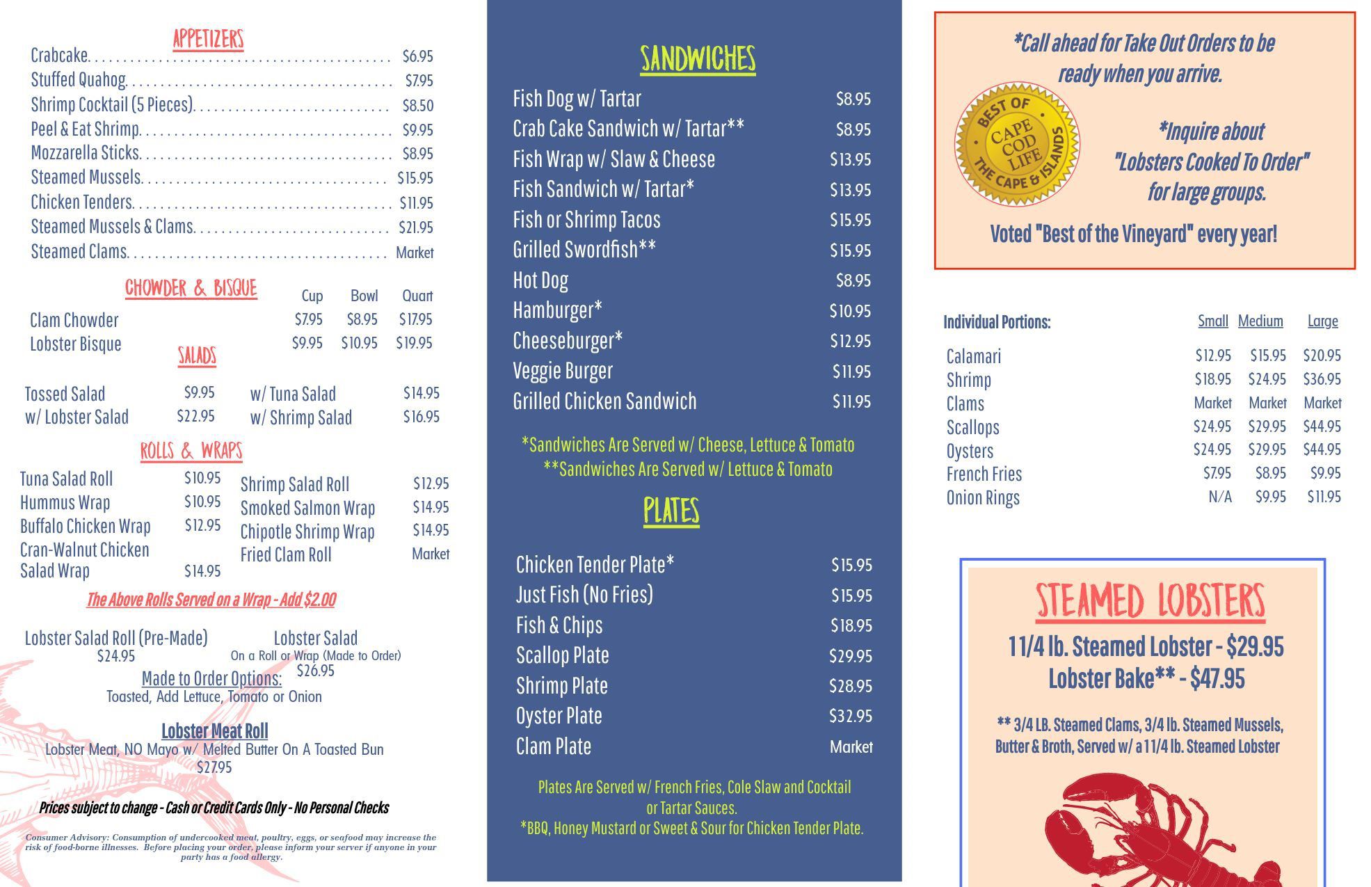 Take Out Menu - The Net Result