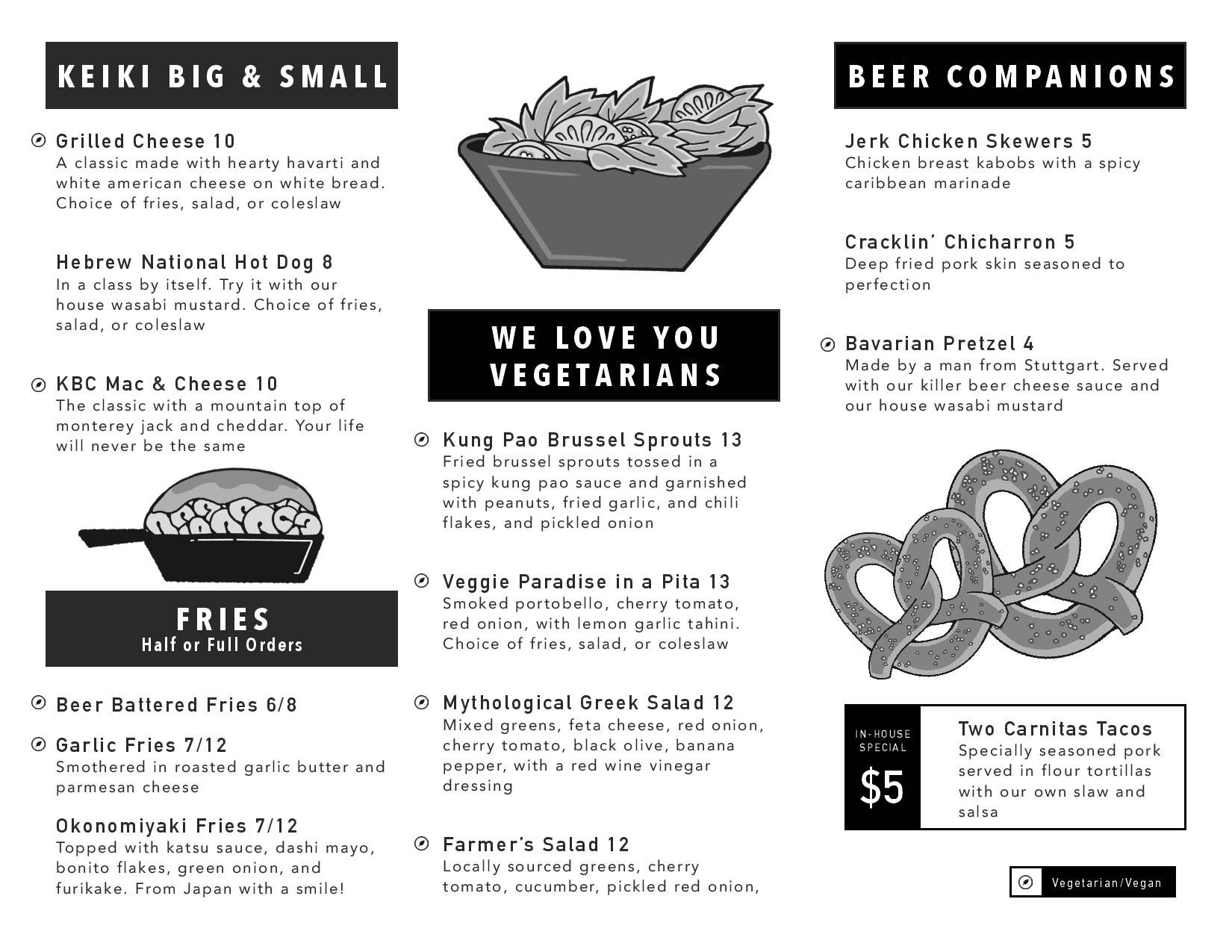 Menu - Kauai Beer Company