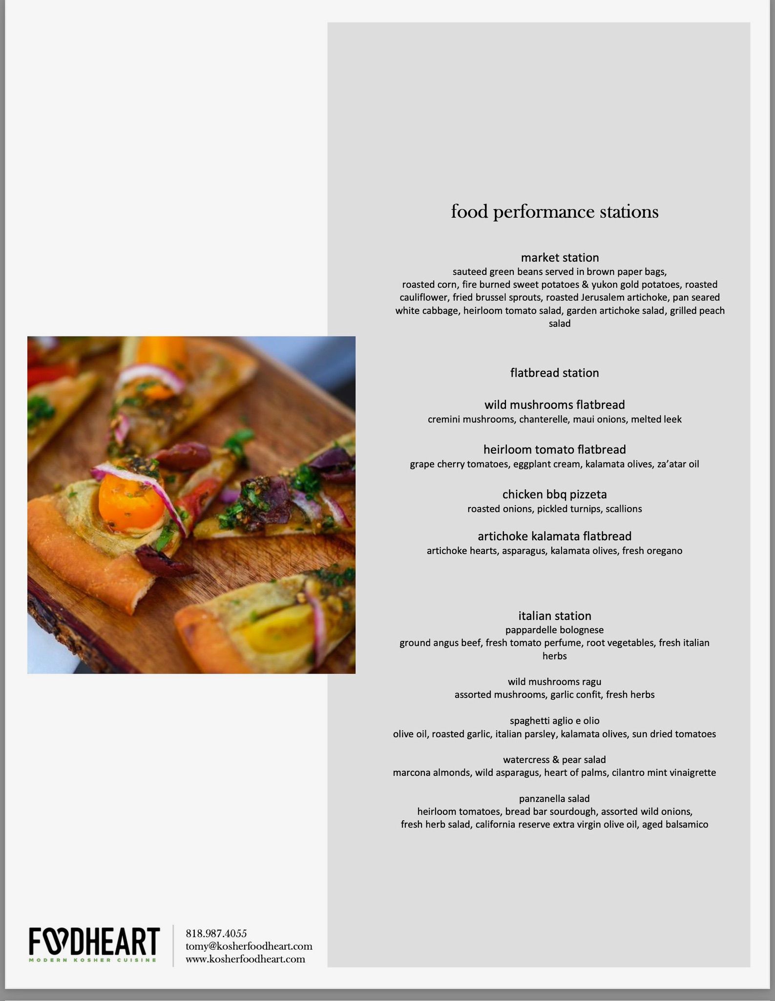 Kosher Menu - FoodHeart