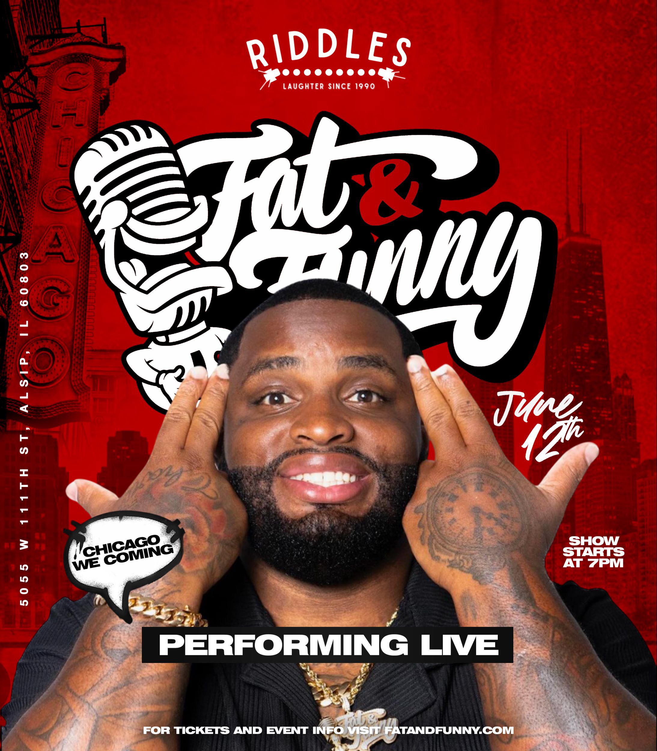 Comedy Shows at Riddles - Riddles Comedy Club | Chicago, IL