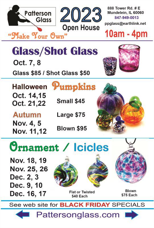 Full Service Glassblowing Studio - Patterson Glass | Mundelein, IL