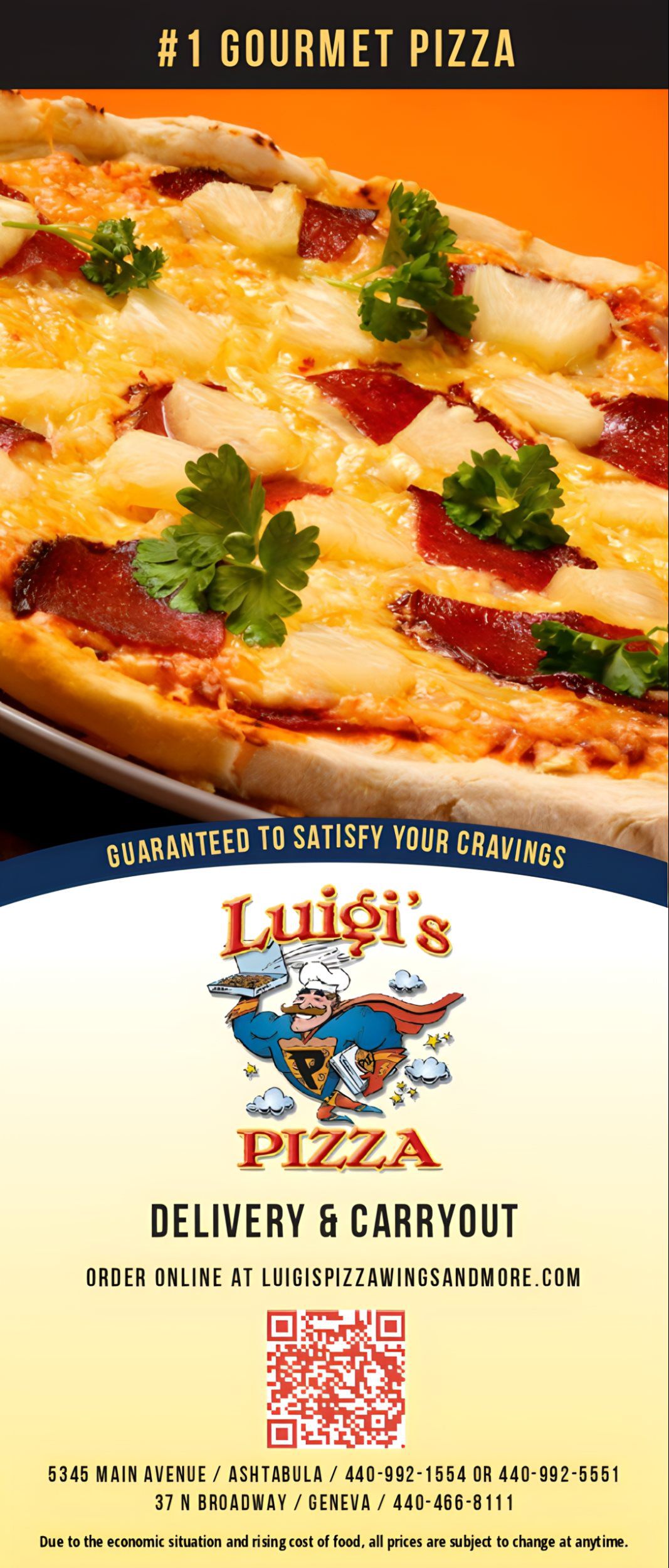 Pizza Menu - Luigi's Pizzeria