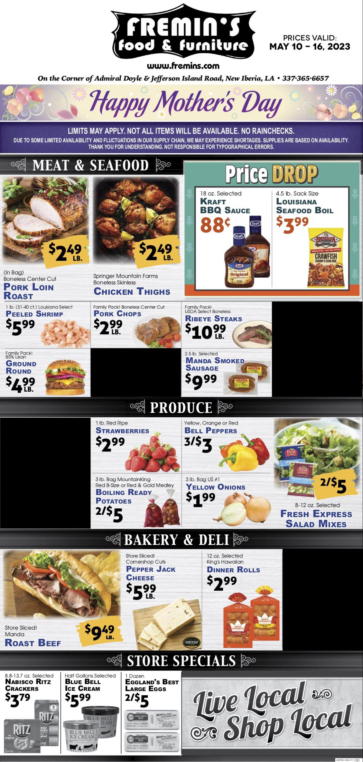 Weekly AD - Fremin's Food and Furniture