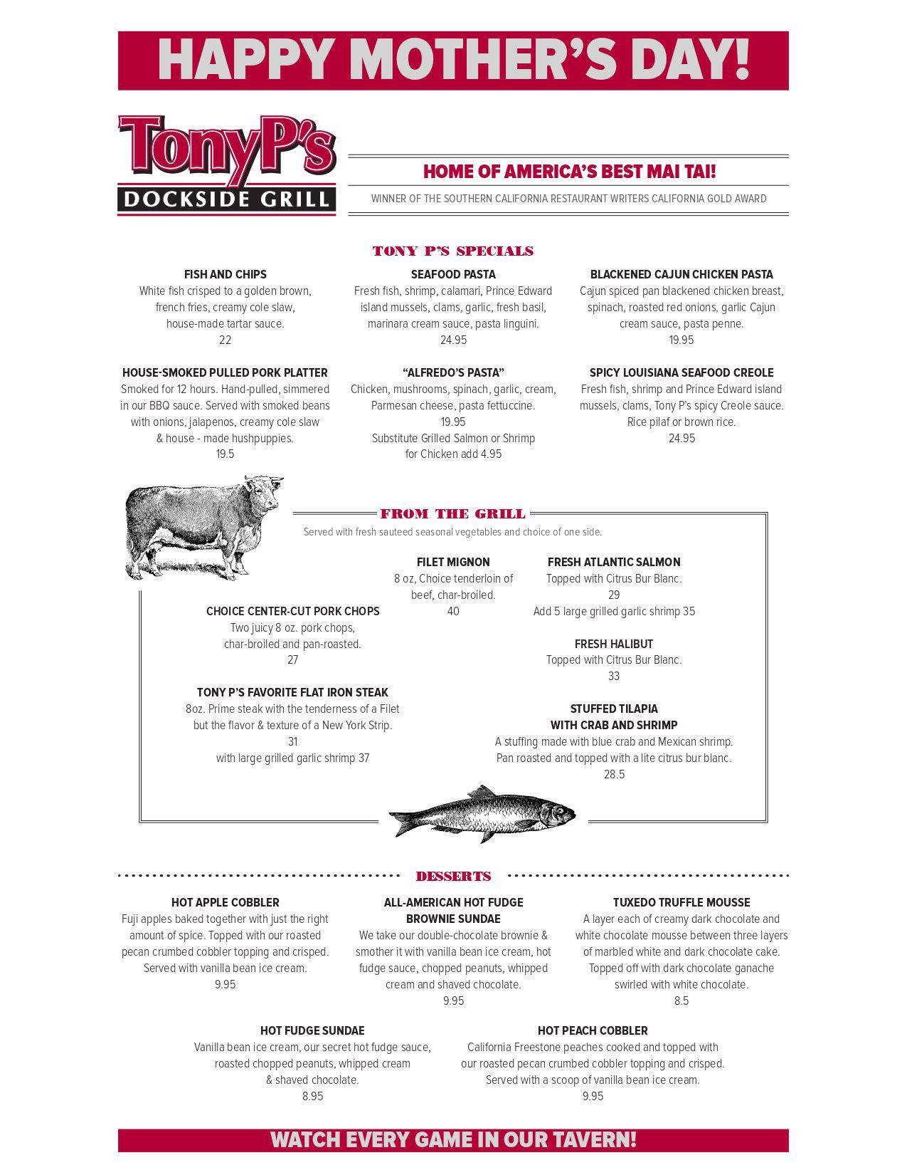 Home - Tony P's Dockside Grill