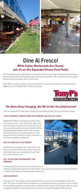 Home - Tony P's Dockside Grill