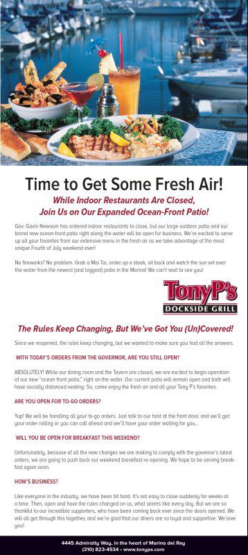 Home - Tony P's Dockside Grill