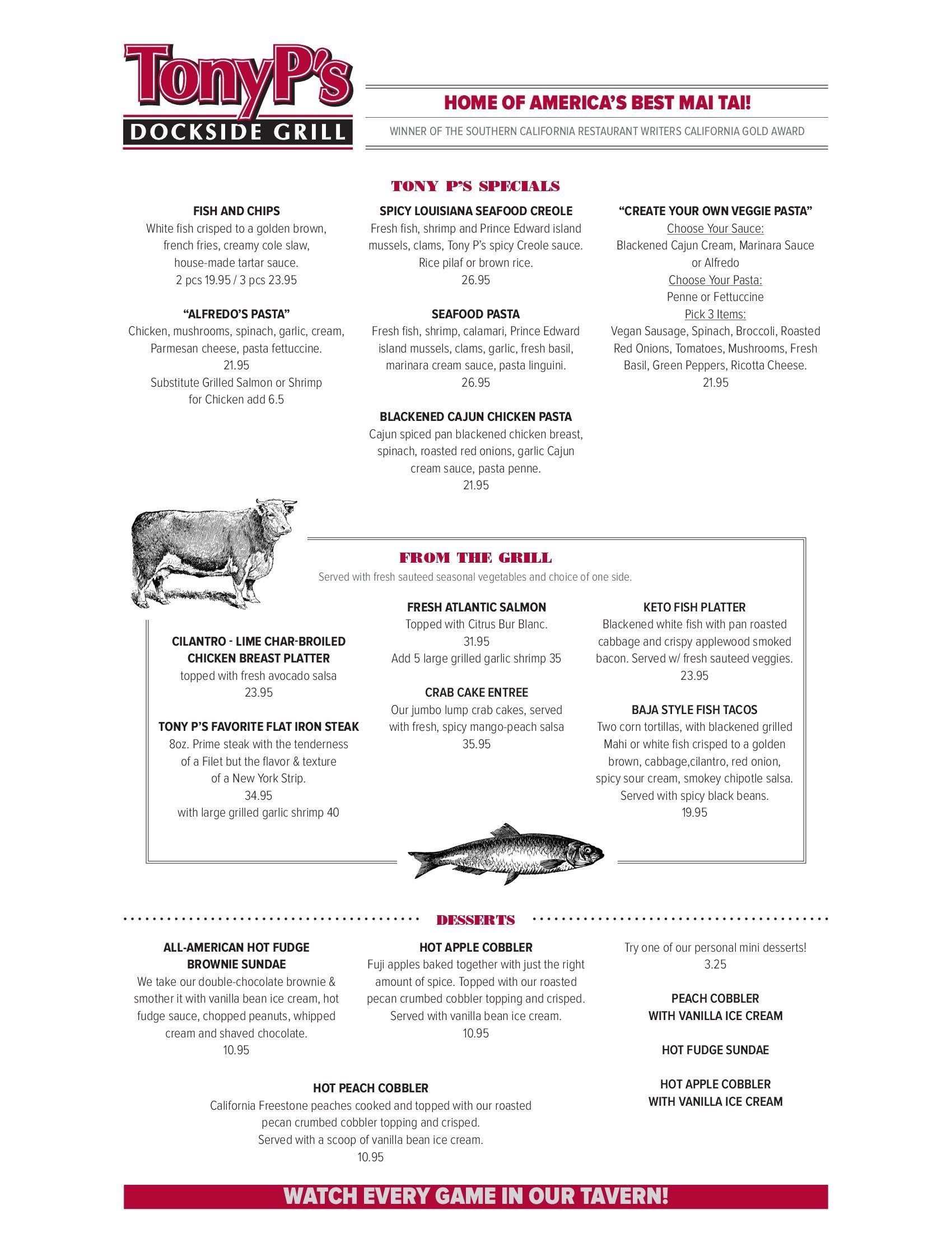 Home - Tony P's Dockside Grill