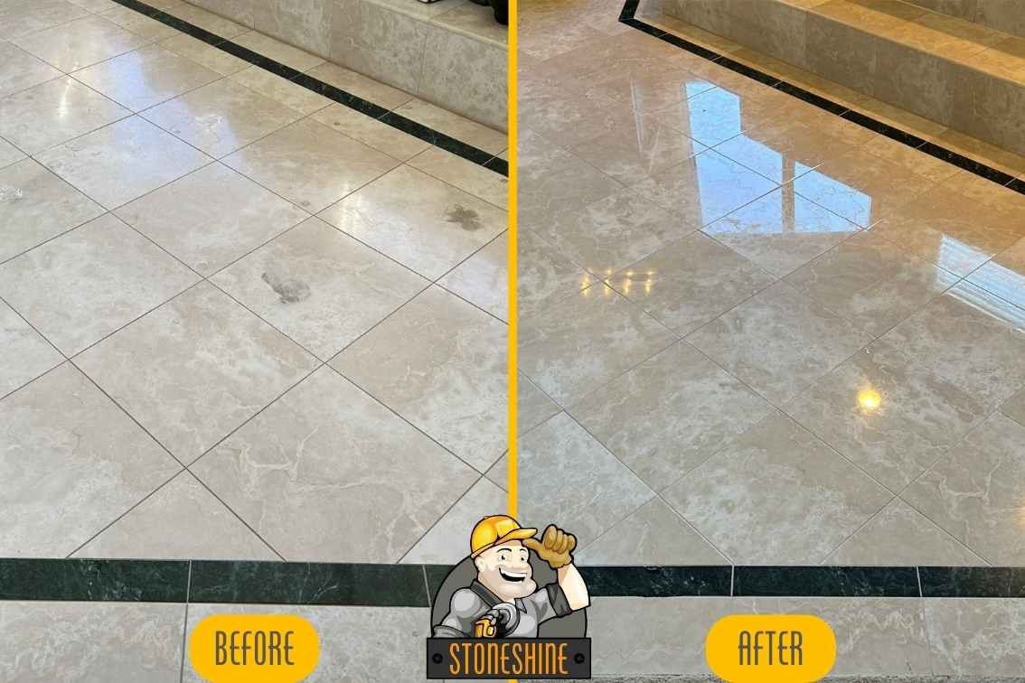 Limestone Floor Shine | Calabasas Expert Restoration - StoneShine