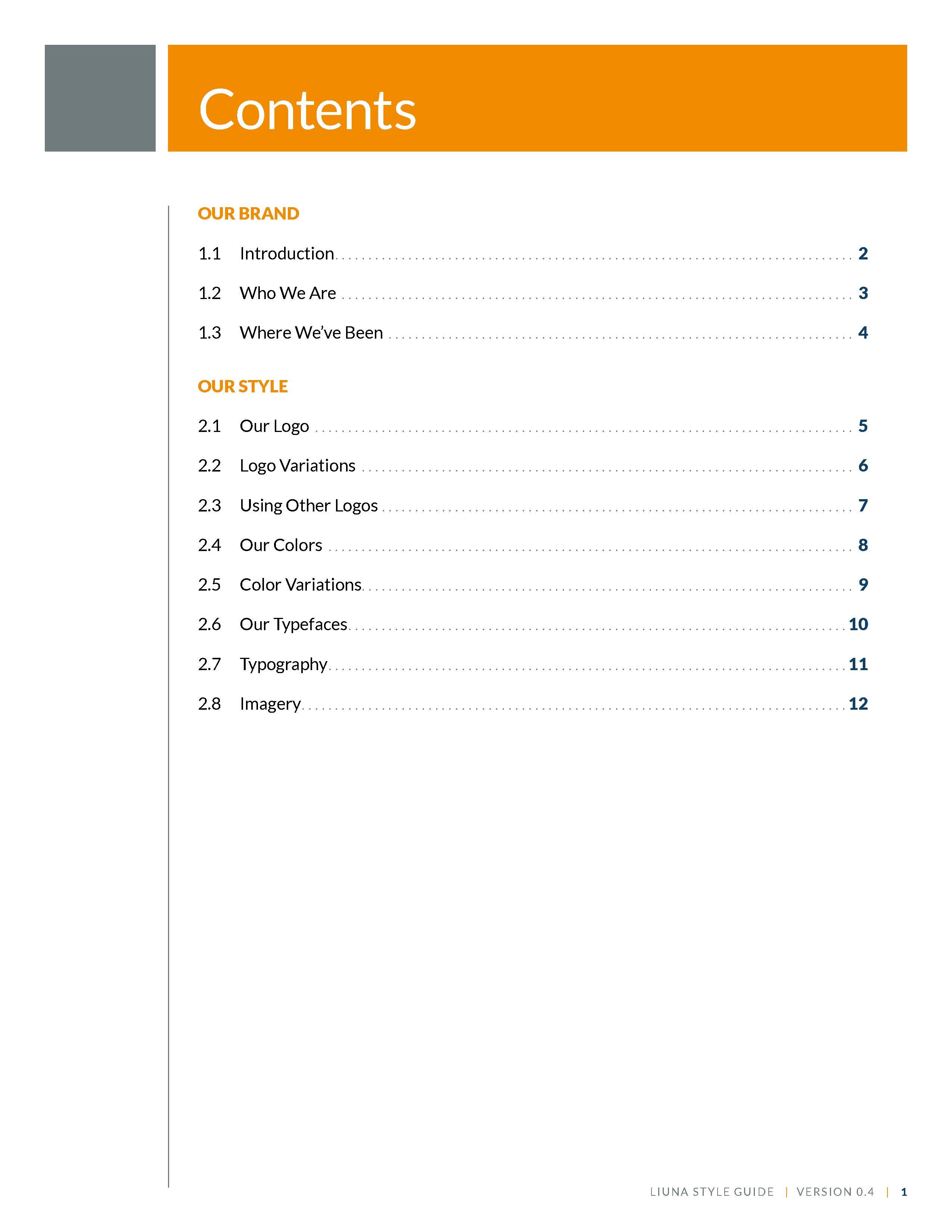 LIUNA Style Guide - Laborers' International Union of North America
