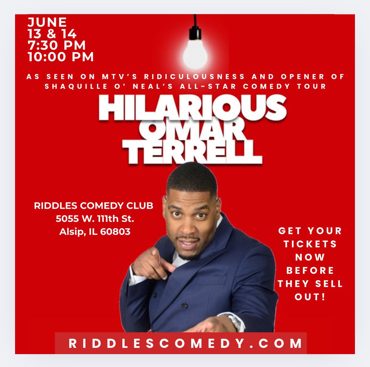 Comedy Shows at Riddles - Riddles Comedy Club | Chicago, IL