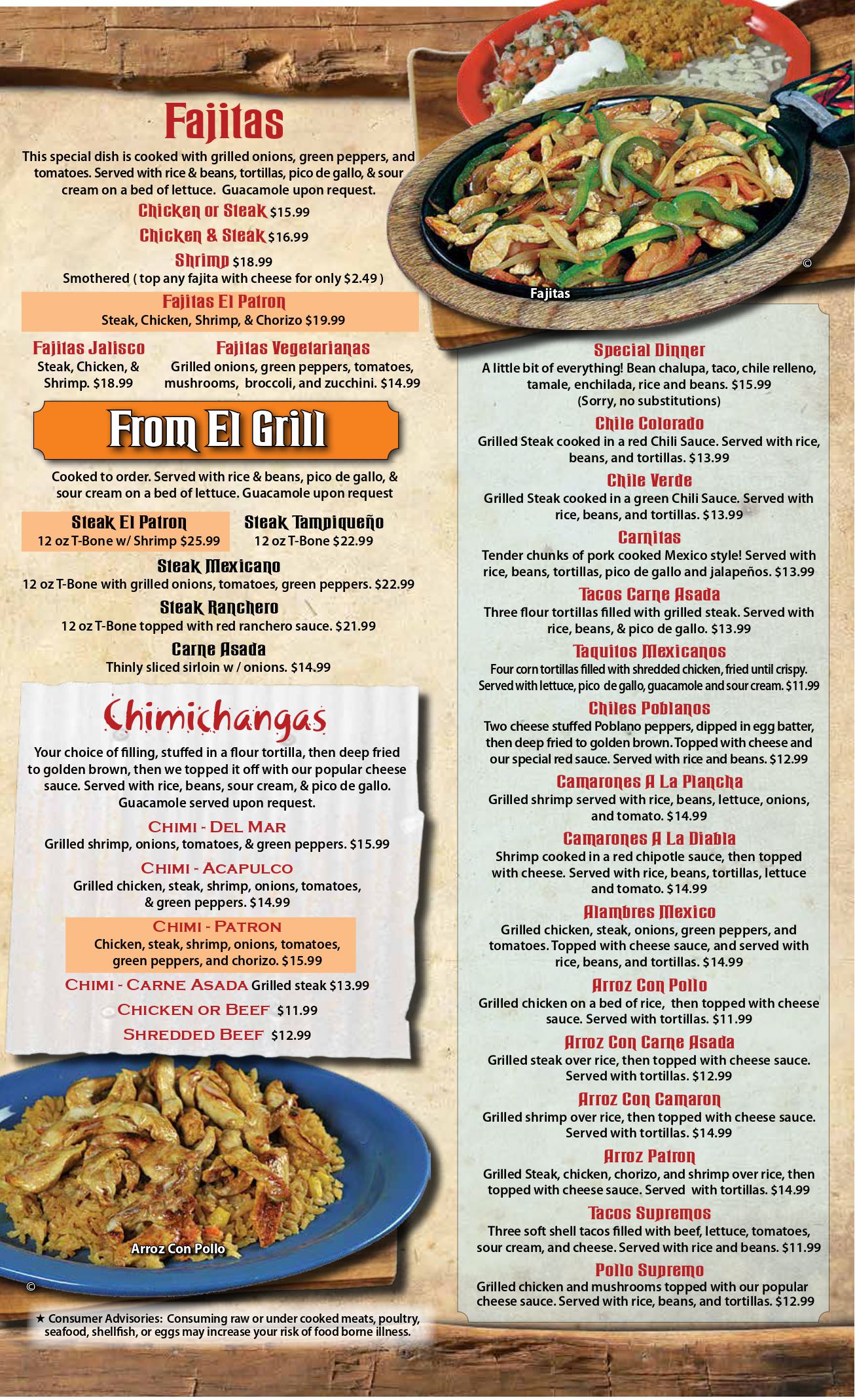 Menu - Don Chico's Mexican Grill