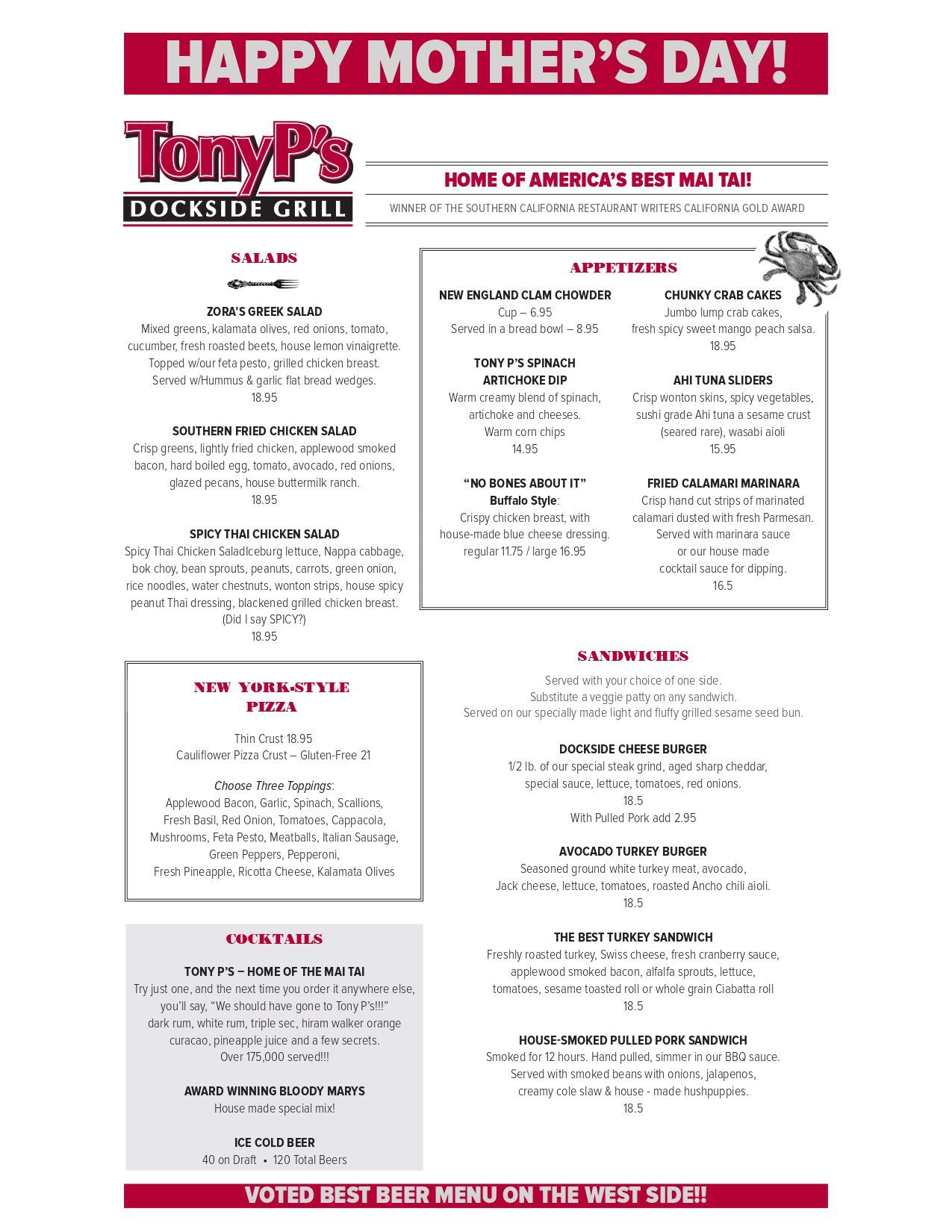 Home - Tony P's Dockside Grill