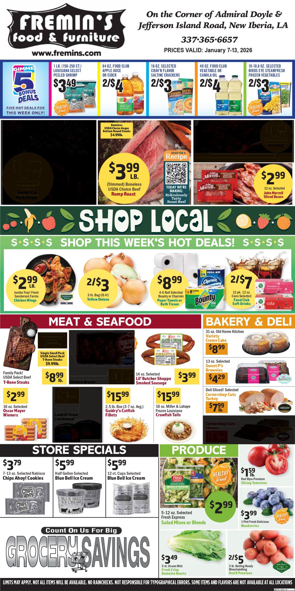 Weekly AD - Fremin's Food and Furniture