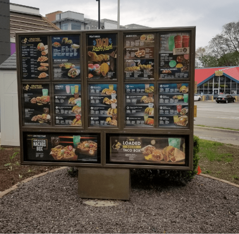 Menu Signs - Omega Sign and Lighting