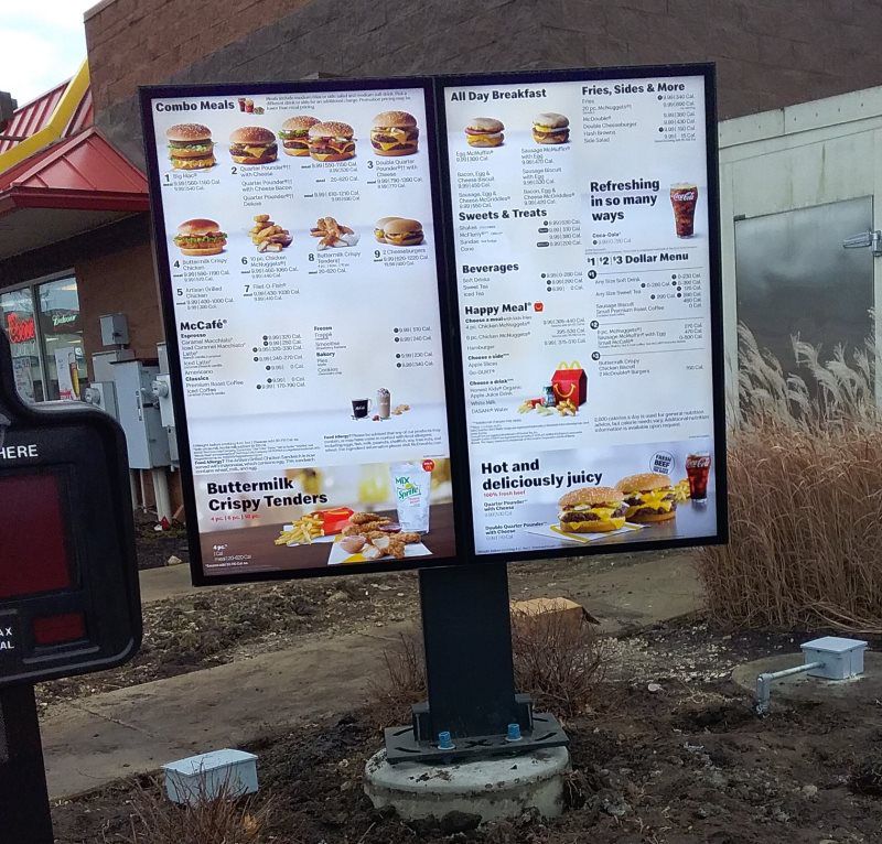 Menu Signs - Omega Sign and Lighting