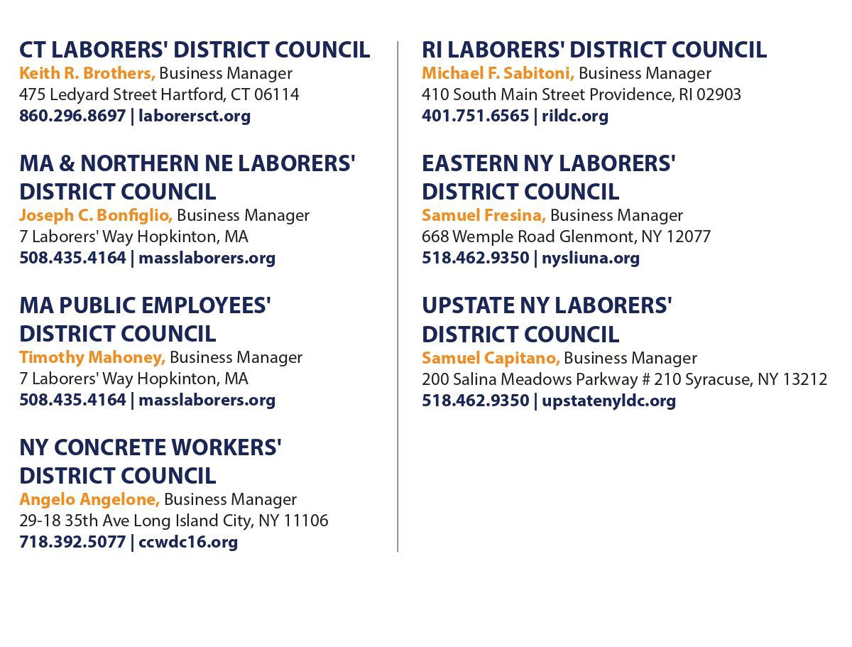 Laborers District Councils of Connecticut, Massachusetts, New Hampshire ...
