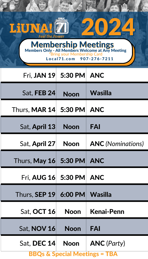 Events - Public Employees Local 71