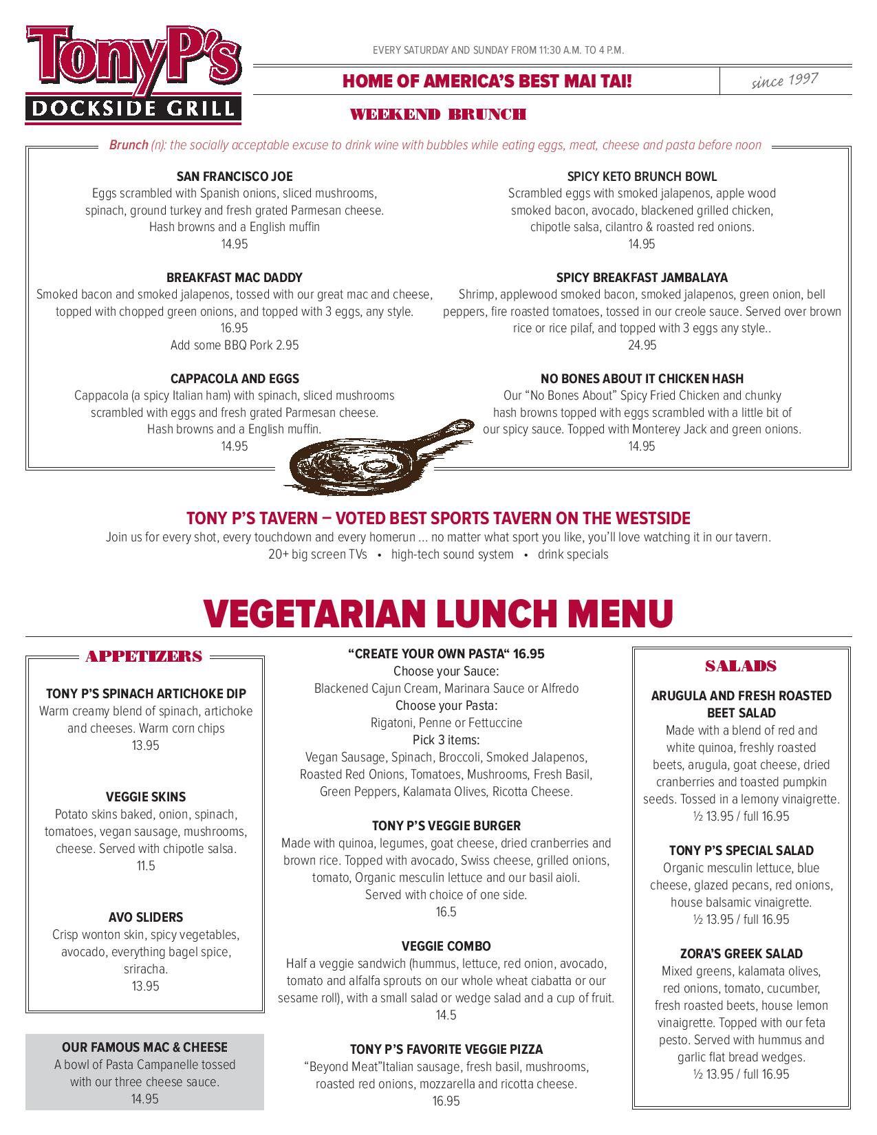 Home - Tony P's Dockside Grill