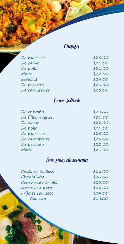 Our Delicious Menu - El Tiburon Restaurant