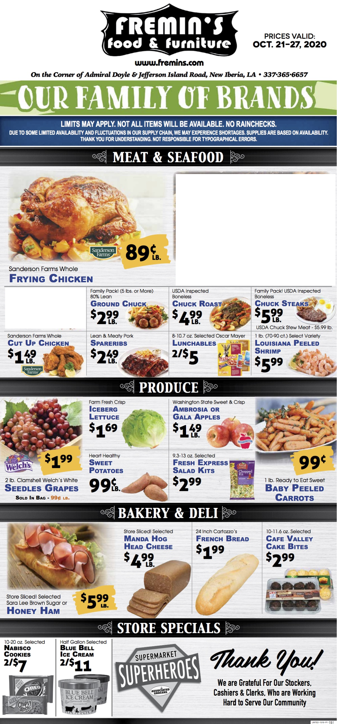 Weekly AD - Fremin's Food and Furniture