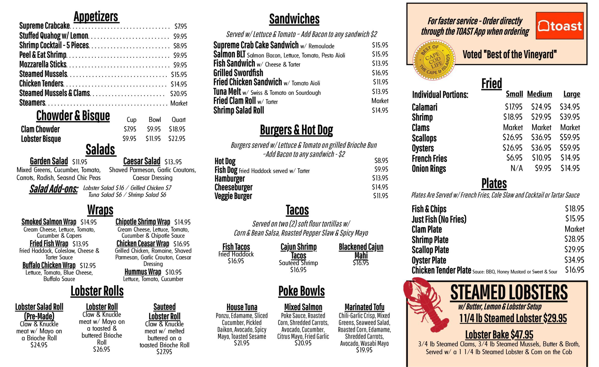 Take Out Menu - The Net Result