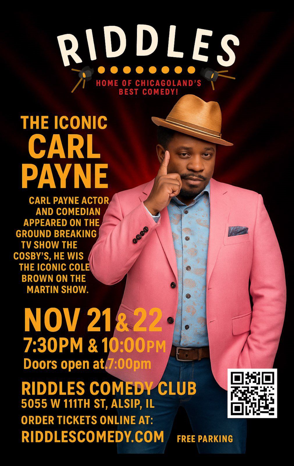 Comedy Shows at Riddles - Riddles Comedy Club | Chicago, IL