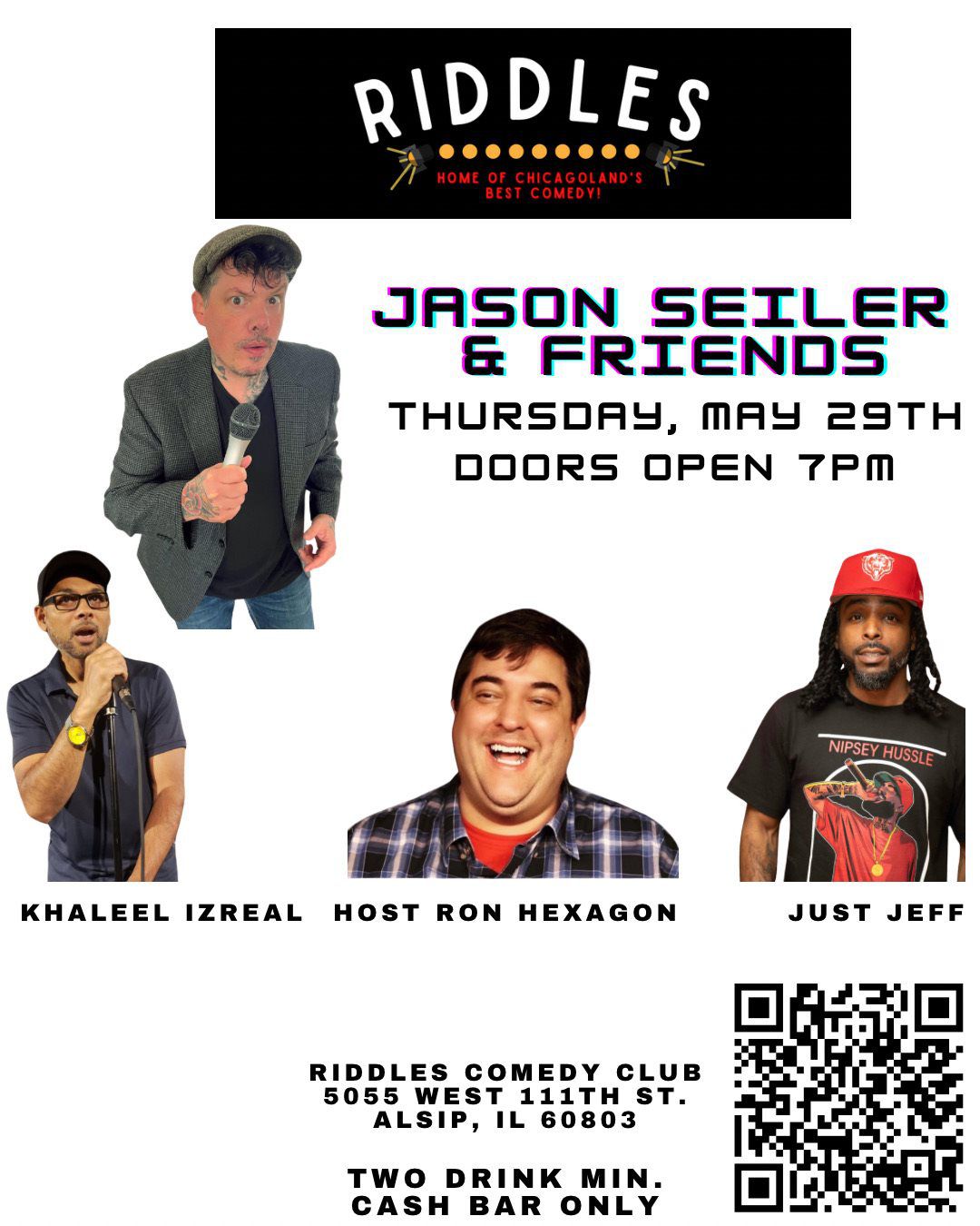 Comedy Shows at Riddles - Riddles Comedy Club | Chicago, IL