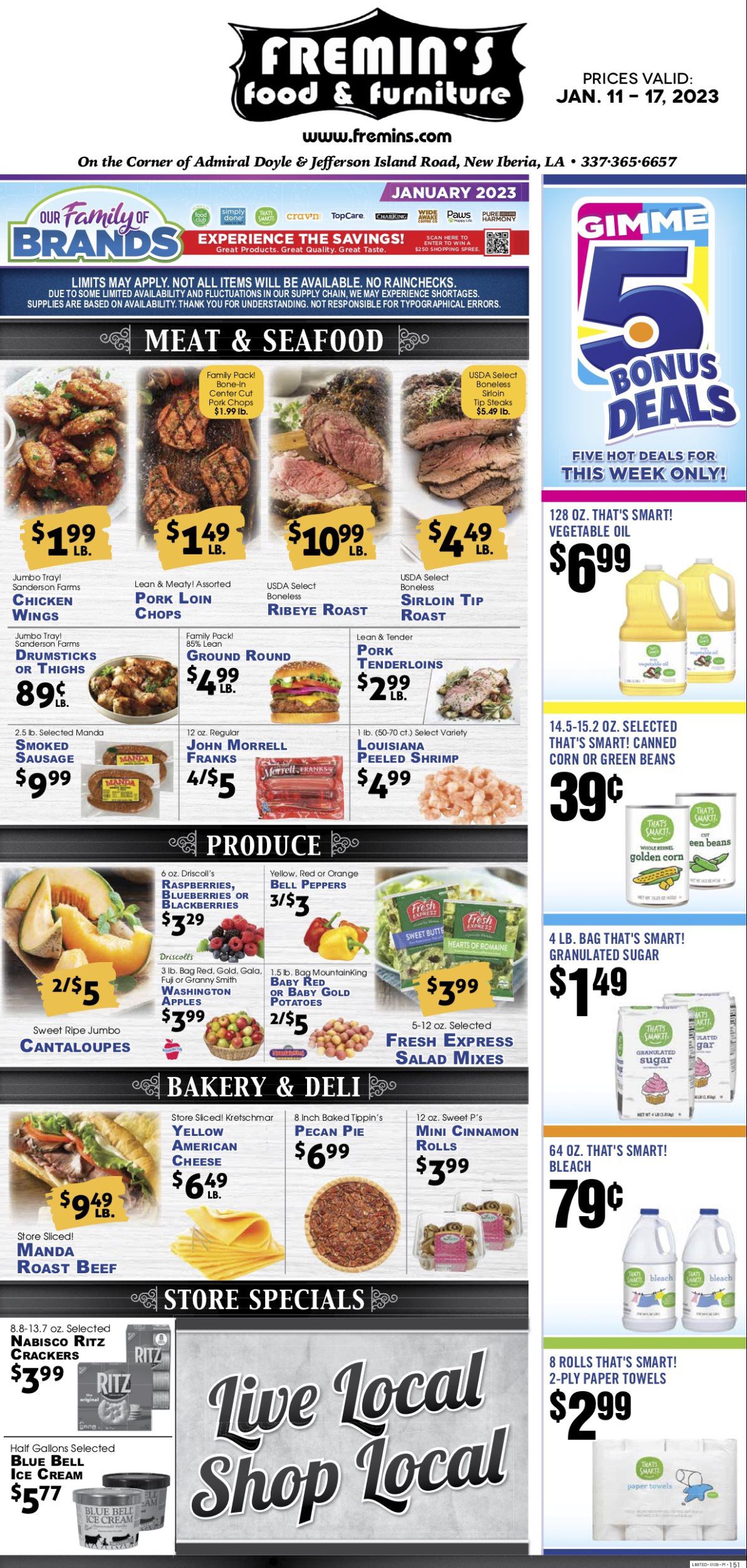 Weekly AD - Fremin's Food and Furniture
